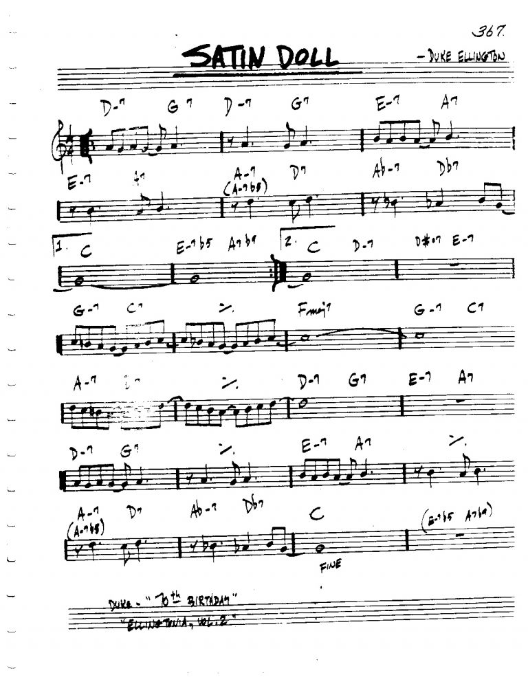 Satin Doll - Play Along - Backing Track | JazzTutorial