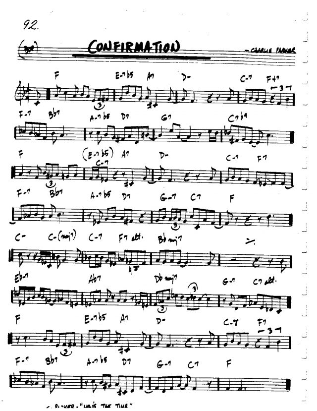 Confirmation - Play Along - Backing Track | JazzTutorial